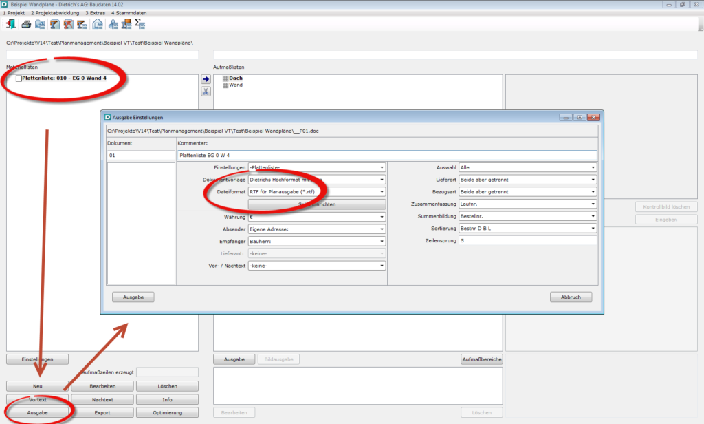 Beliebige Liste in Plan einfügen: RTF Import – Support-Blog und ...